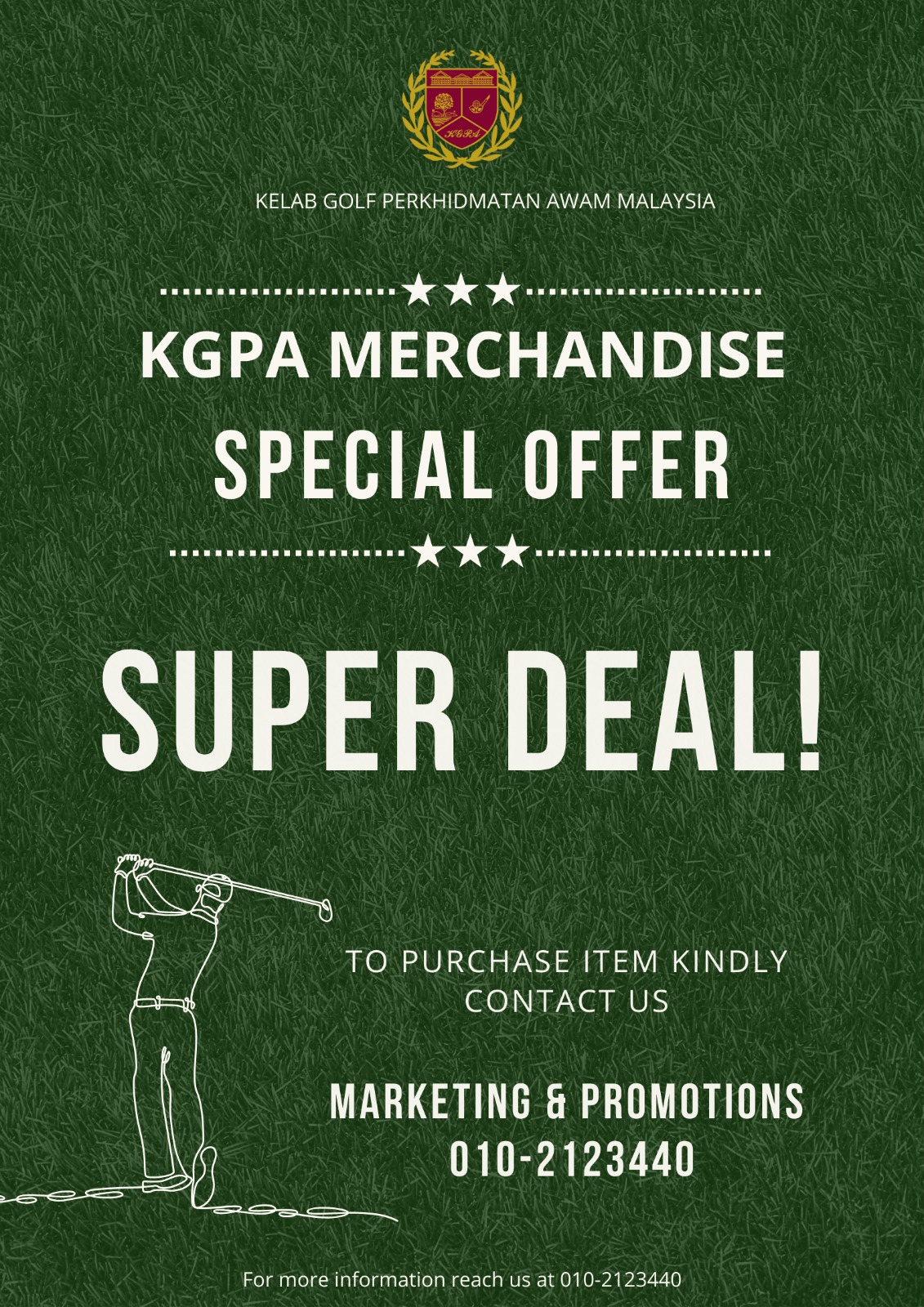 KGPA MERCHANDISE – Kelab Golf Perkhidmatan Awam Malaysia (KGPA)